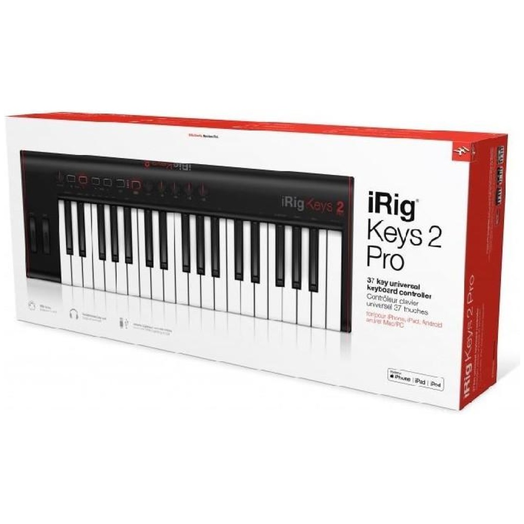 IK Multimedia iRig Keys 2 Pro – full-sized 37-key MIDI controller ...