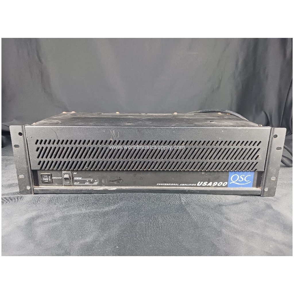 USED QSC USA 900 Power Amplifier – World Music Supply