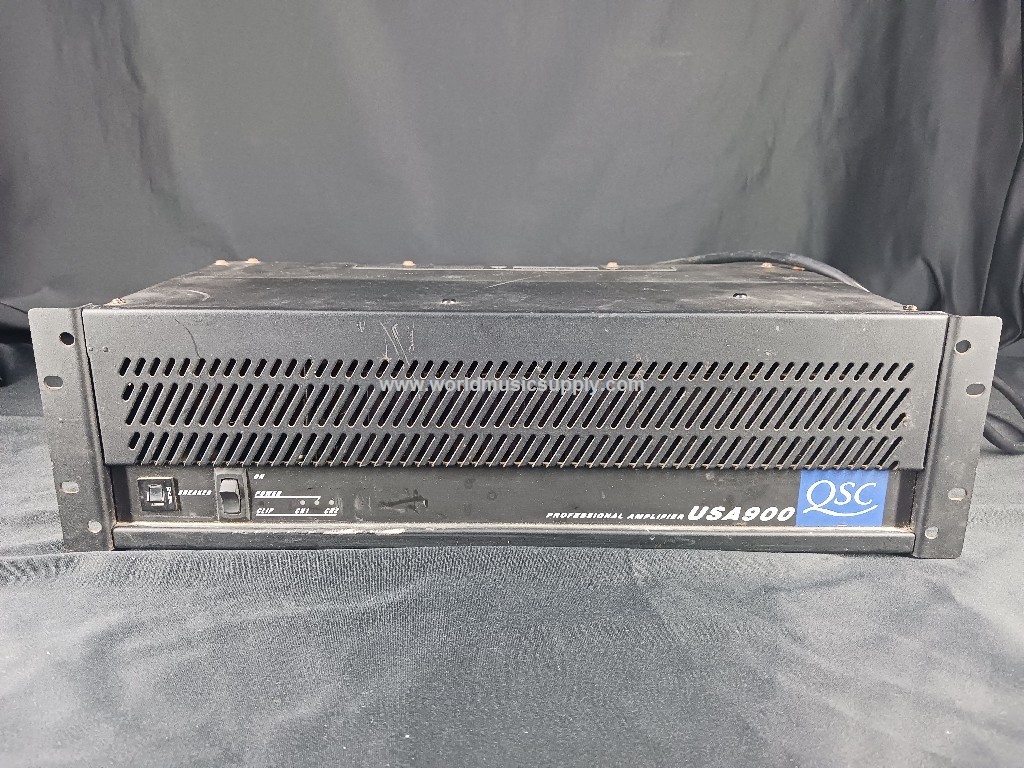 USED QSC USA 900 Power Amplifier – World Music Supply