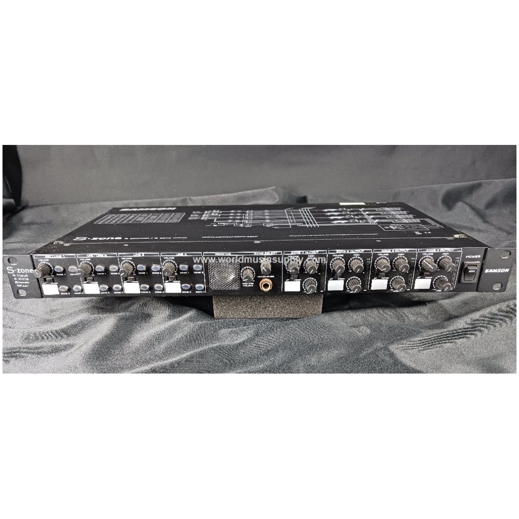 USED Samson S-Zone 4 input 4 Zone Stereo Mixer – World Music Supply