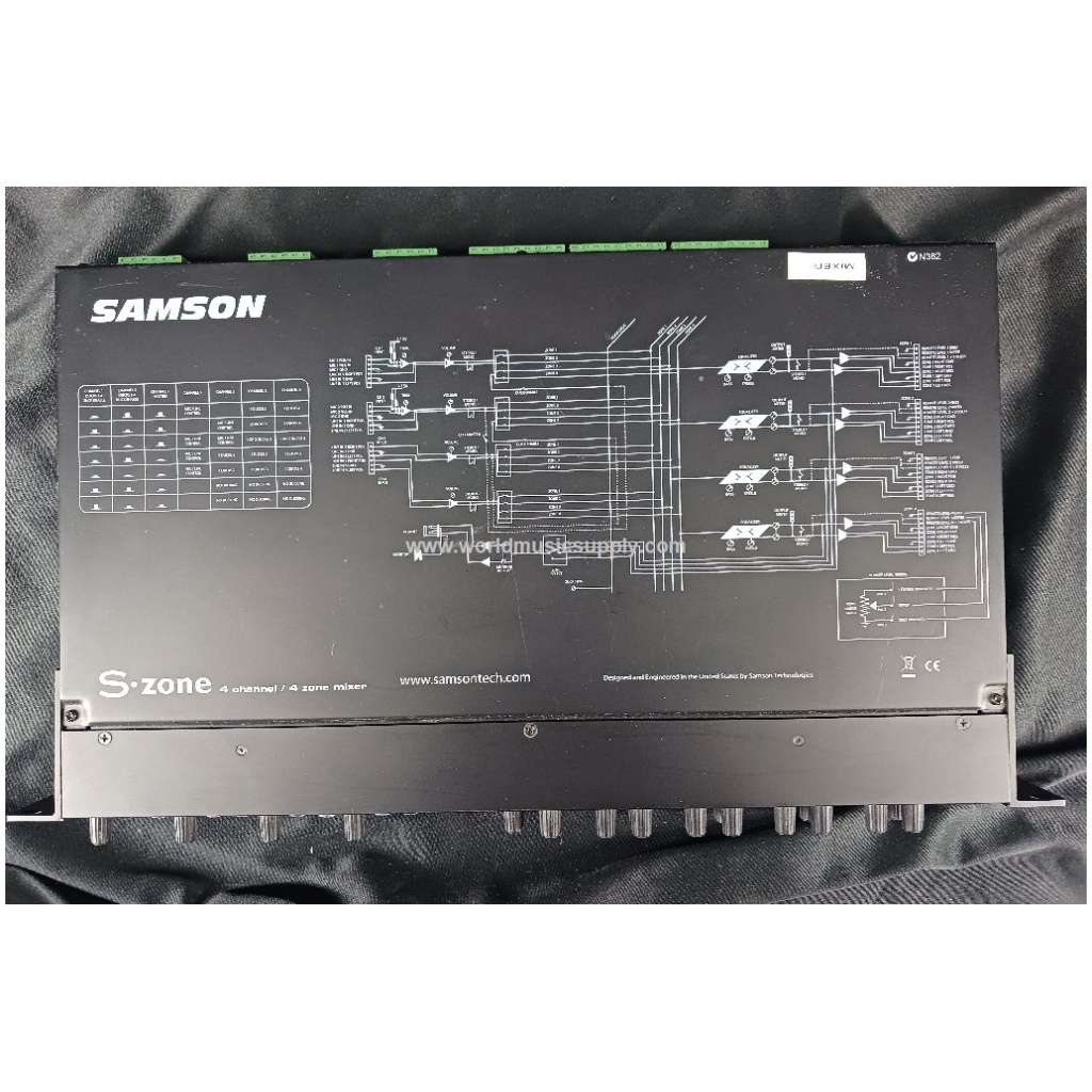 USED Samson S-Zone 4 input 4 Zone Stereo Mixer – World Music Supply