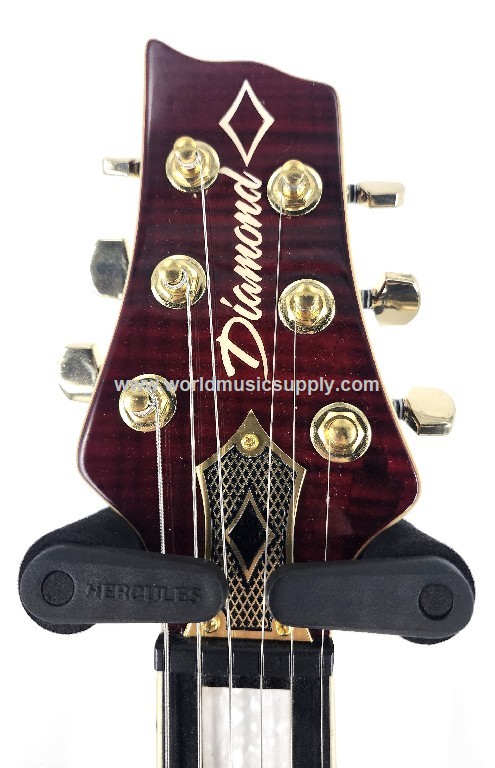Diamond Monarch SH Semi Hollowbody Electric Guitar Flamed Top – Trans ...